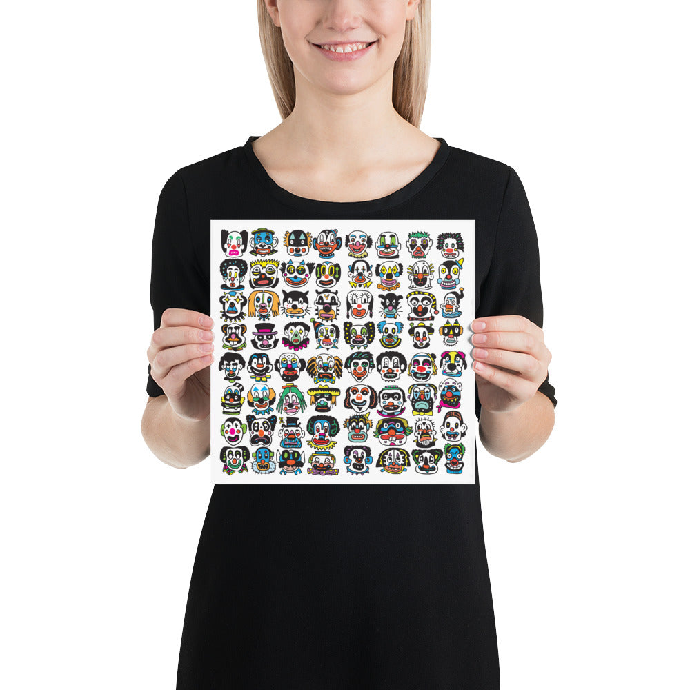 CLOWNS poster print – Bird Bat Industries